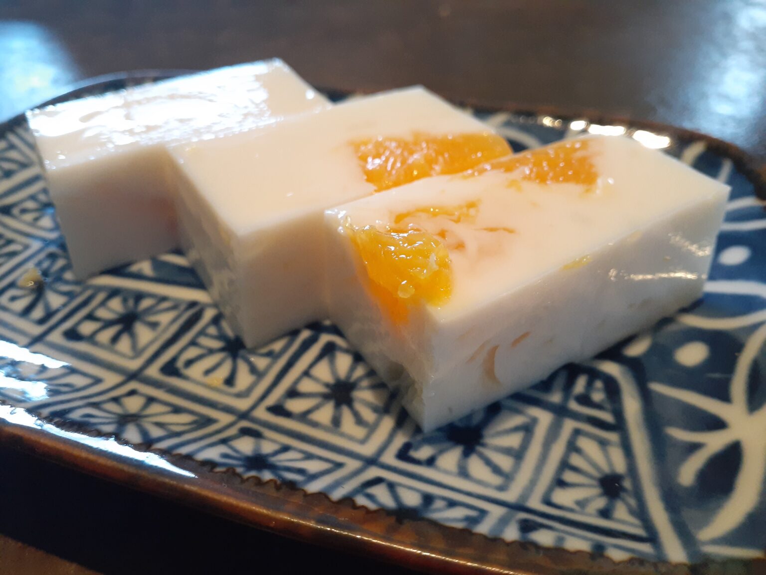 Coconut Milk Kanten Pudding with Orange | Oishii Recipe